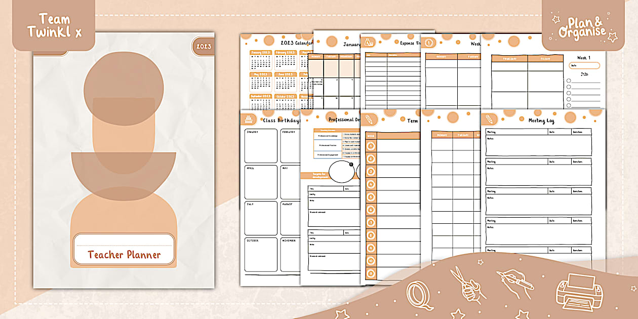 Australian Teacher Organiser 2023 - Twinkl - Australia