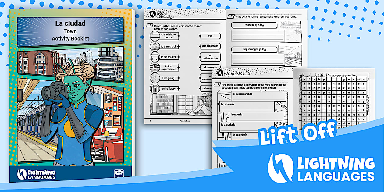 👉 Spanish Town Activity Booklet | Lightning Languages