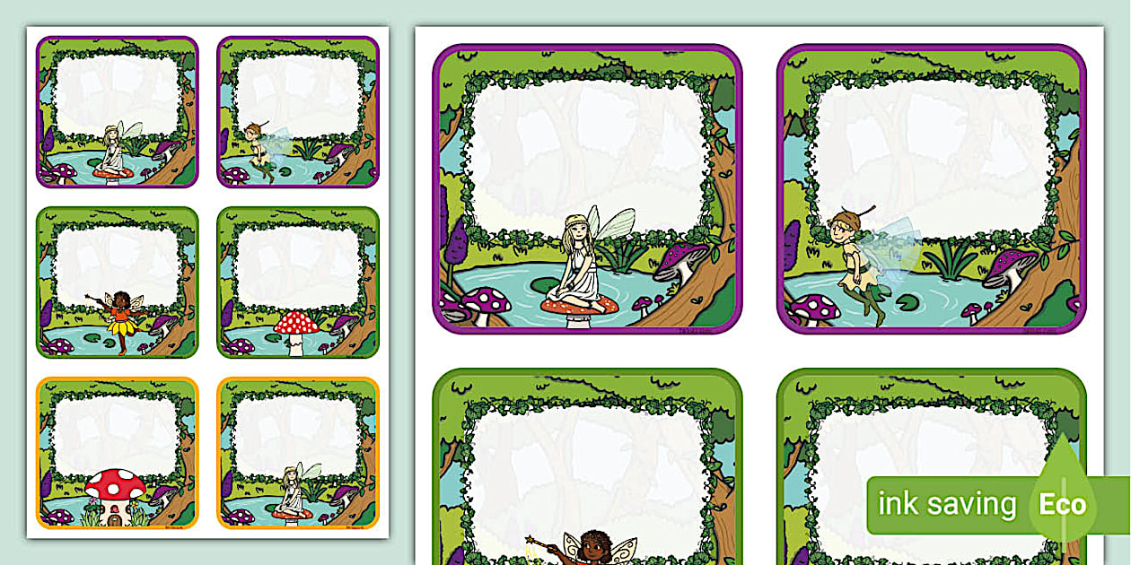 Toadstool Labels (teacher made) - Twinkl