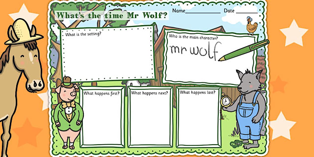 Story Review Writing Frame to Support Teaching on What's The Time, Mr ...