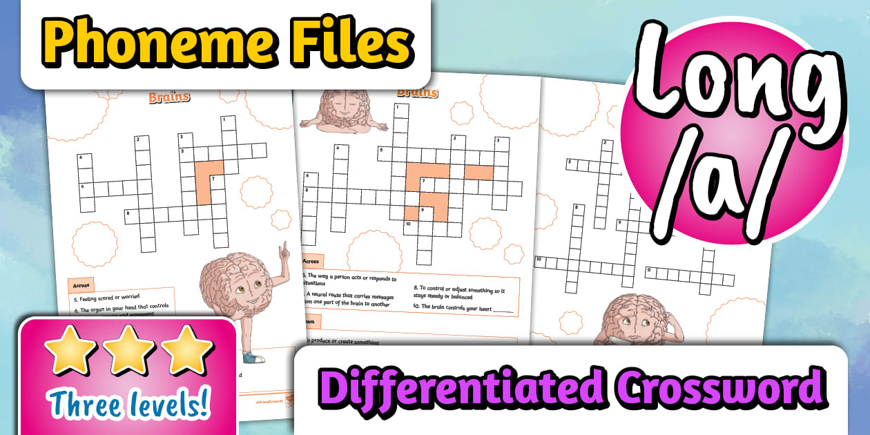 Long a Differentiated Crossword Set