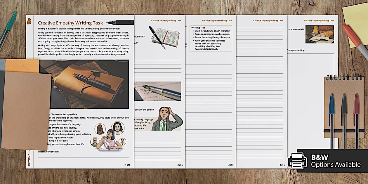 Creative Empathy Writing Task (Lehrer gemacht) - Twinkl