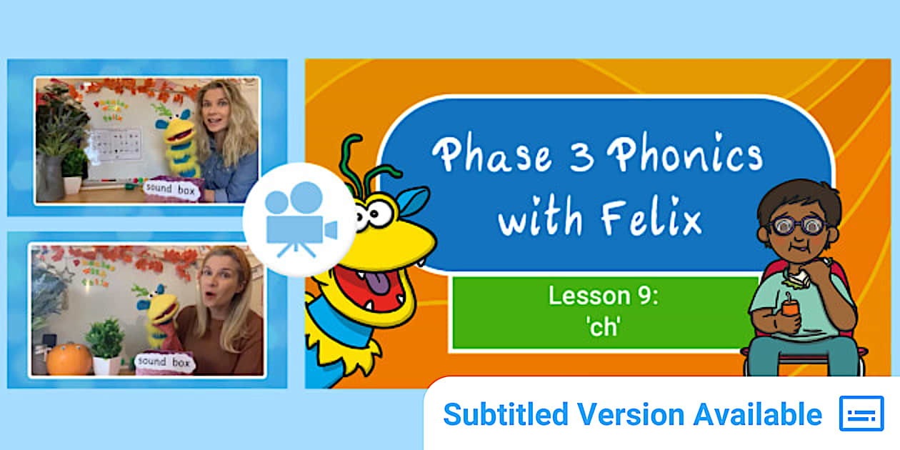 'CH' Sound Video Lesson | Phase 3 Phonics With Felix