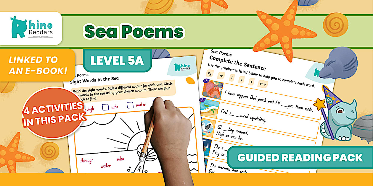 Level 5a Sea Poems Guided Reading Pack