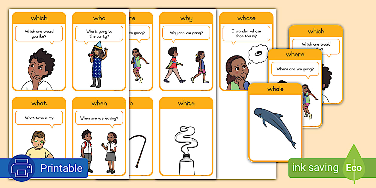 Grade 2 Phonics: wh-: Flashcards (teacher made) - Twinkl