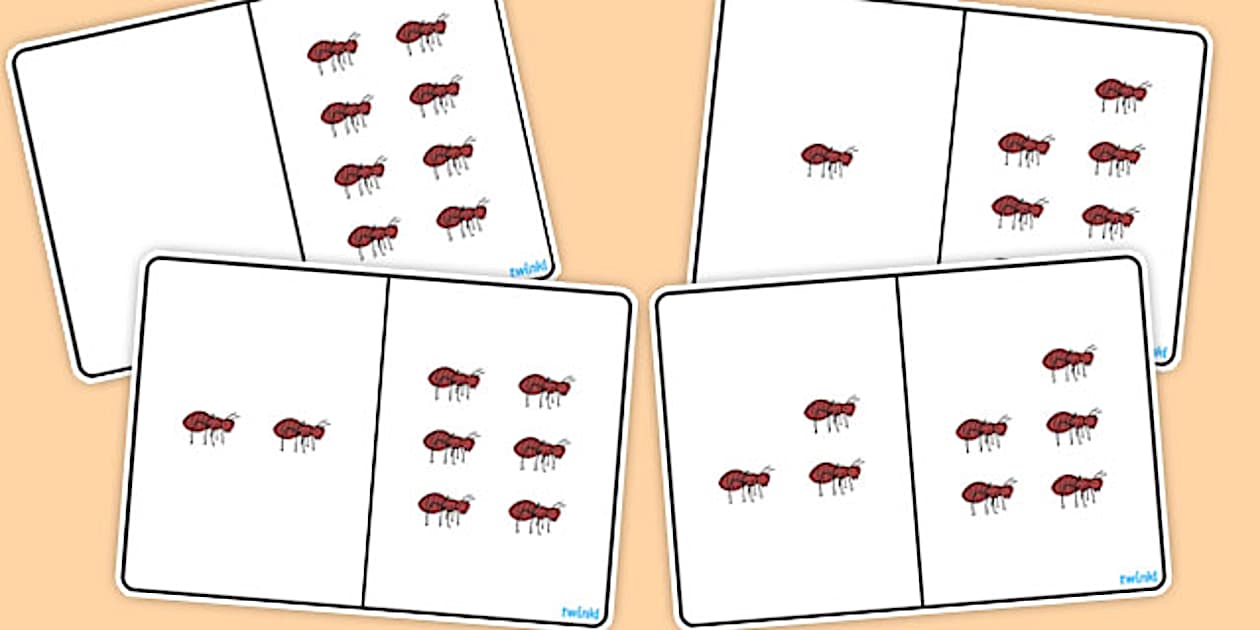 Ant Counting Number Bonds to 8 (teacher made) - Twinkl