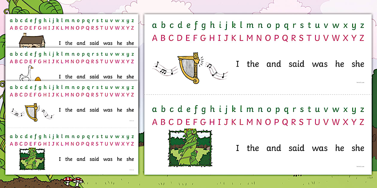 Fee! Fi! Fo! Fum! Alphabet Strips