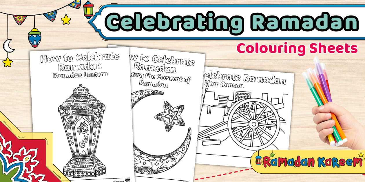 Celebrating Ramadan Colouring Sheets