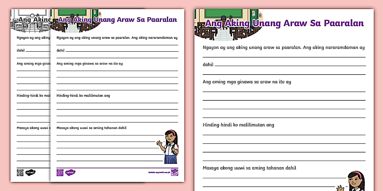 Ang Aking Unang Araw Sa Paaralan | Philippines | Twinkl