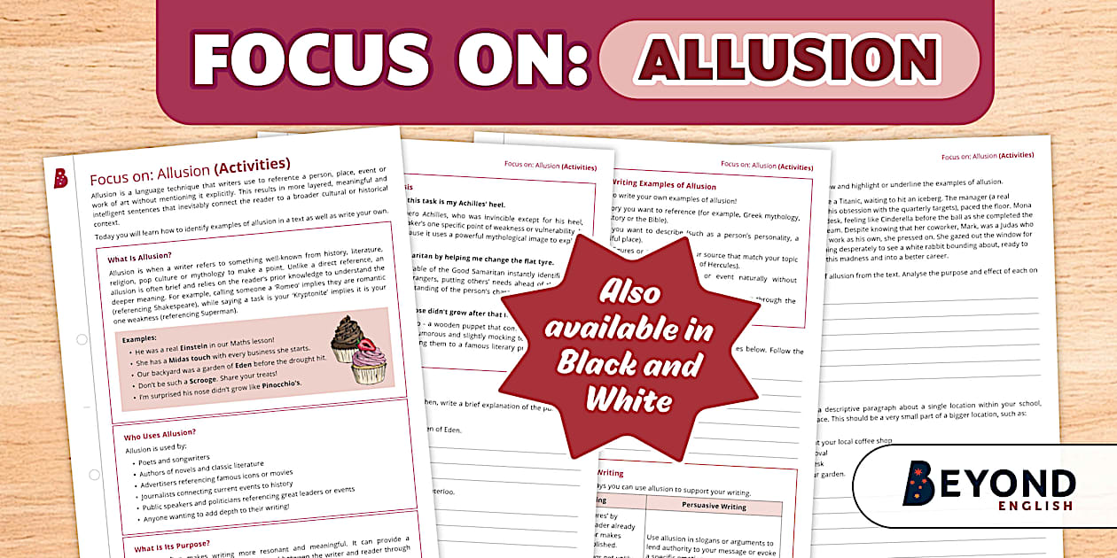 Focus on: Allusion (Activities)