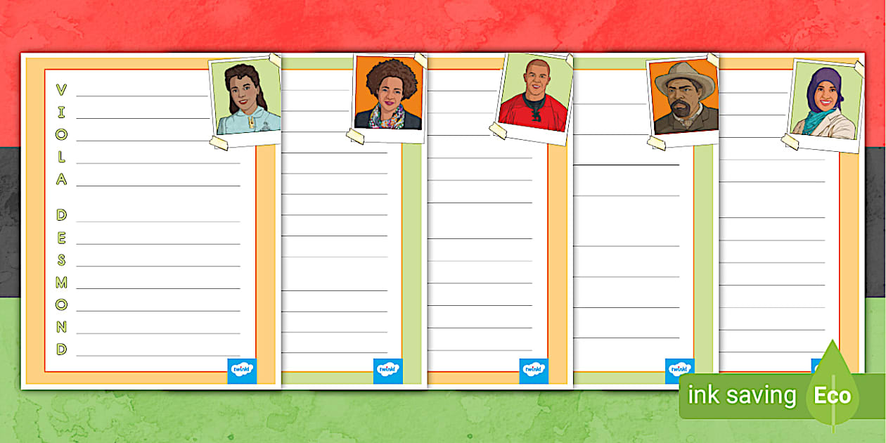 Black History Month Acrostic Poem Writing Activity (Intermediate)