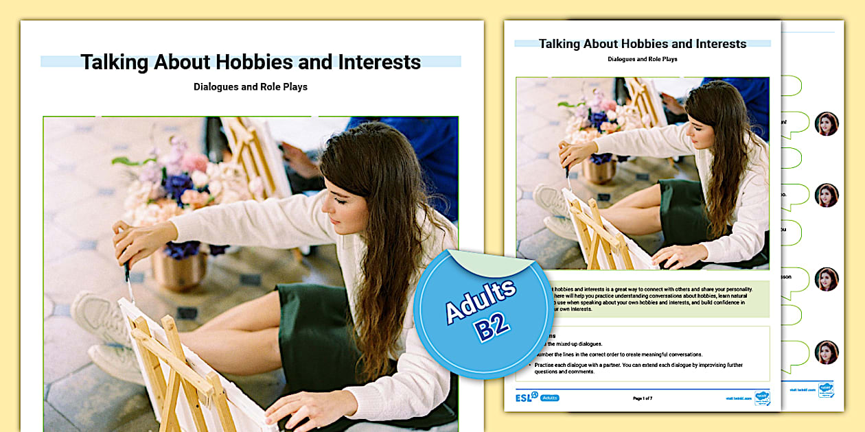 ESL Talking About Hobbies and Interests - Twinkl