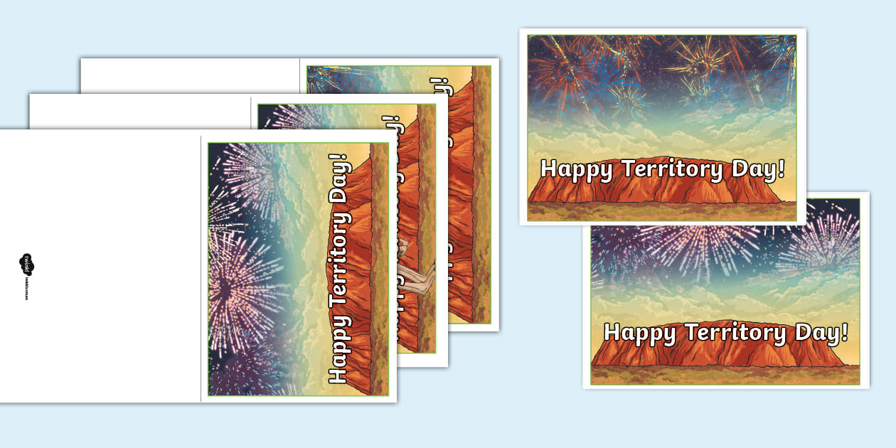Territory Day Greetings Card (teacher made) - Twinkl