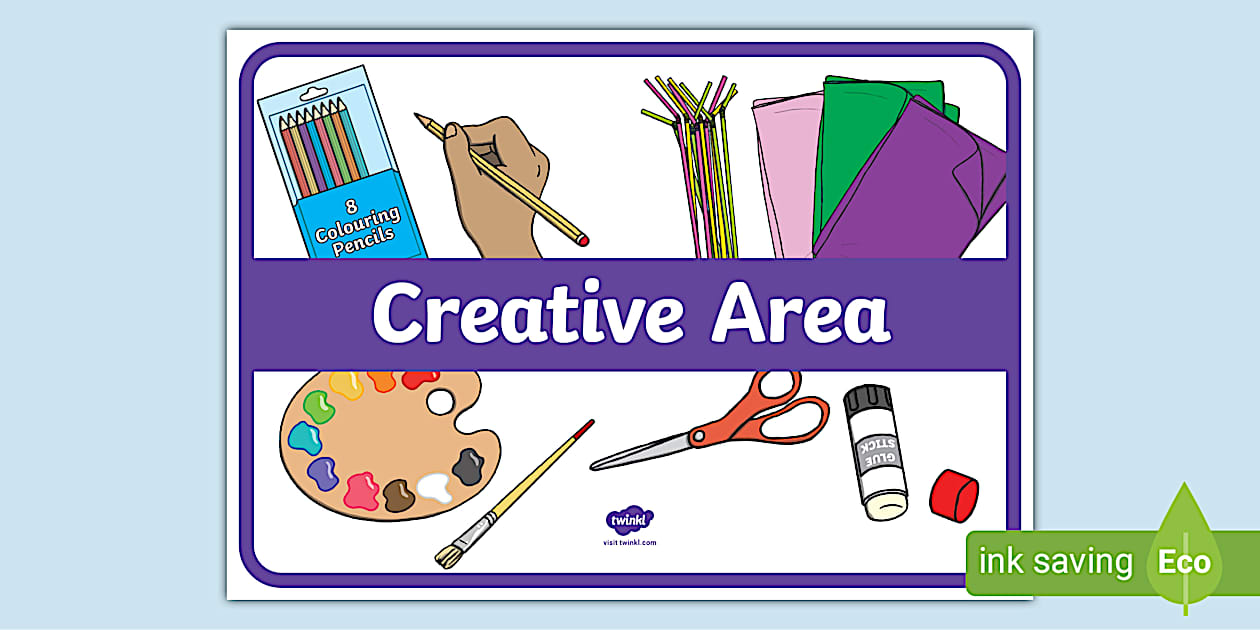 👉 Creative Area Display Sign (teacher made) - Twinkl