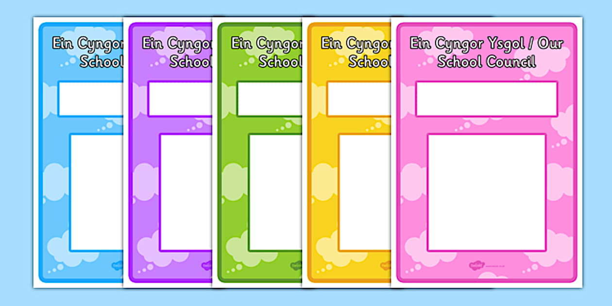 Our School Council Display Posters Bilingual - Twinkl