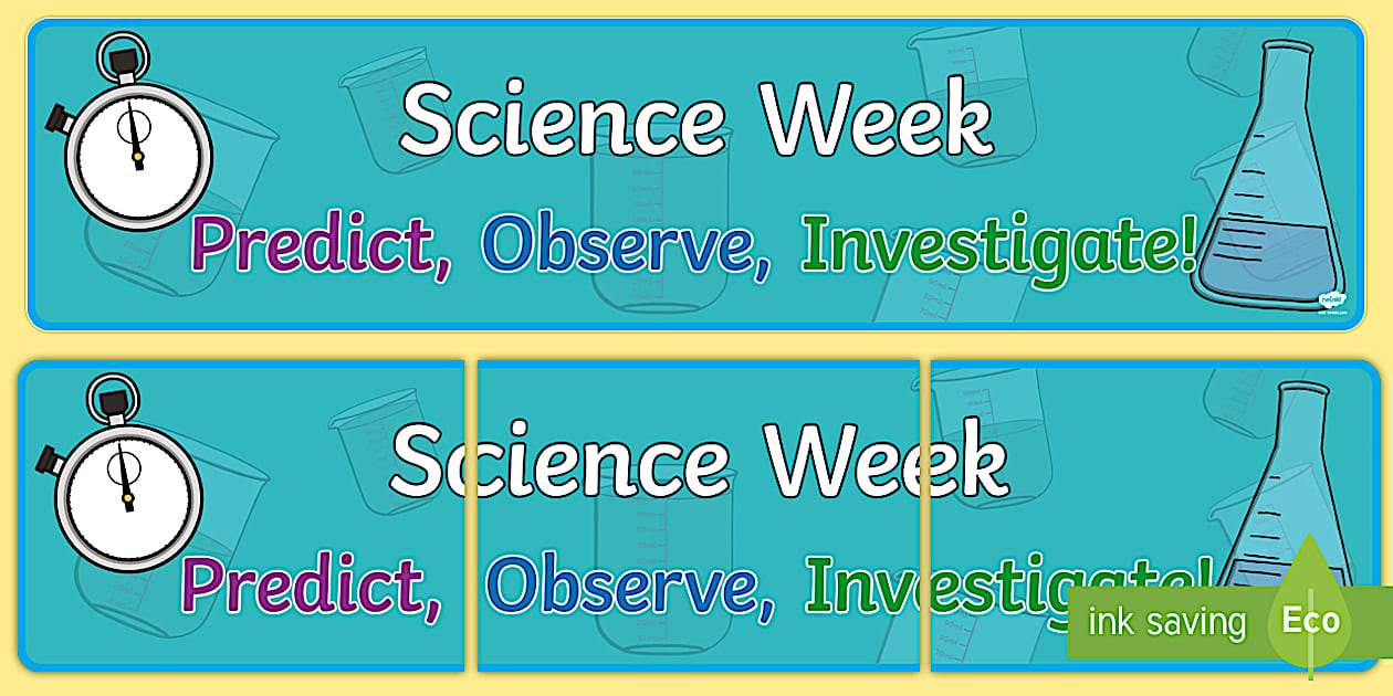Science Week Display Banner (teacher made) - Twinkl