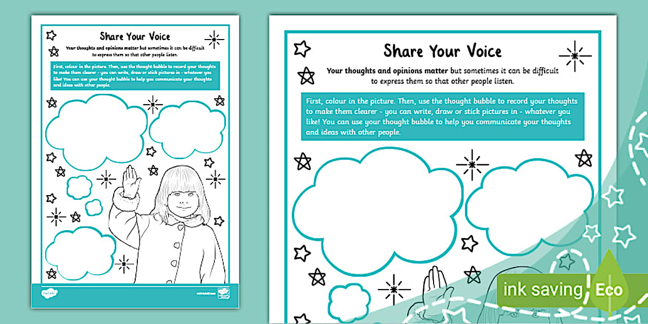 Children's Mental Health Resource: Share Your Voice - Twinkl