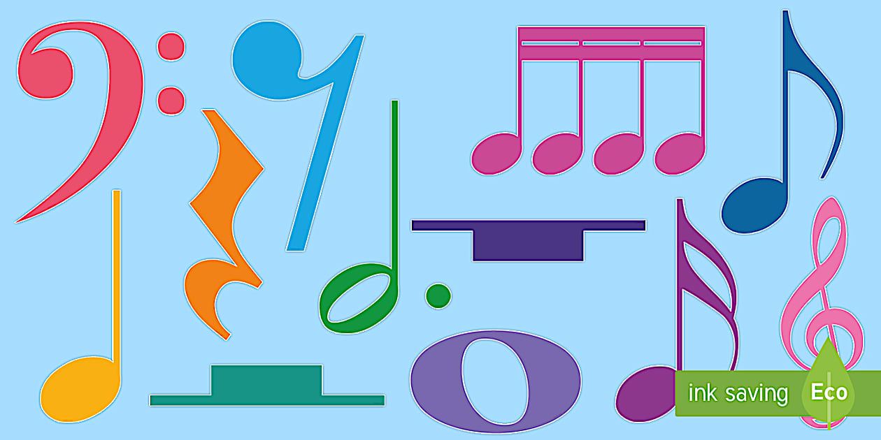 Editable Musical Notes Display Cut-Outs (teacher made)