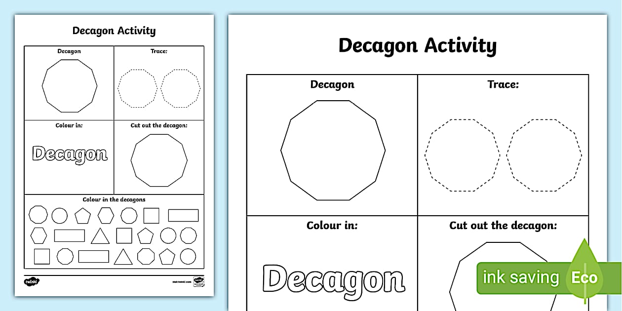 10-Sided Figure Decagon Activity | Maths Resources | KS1