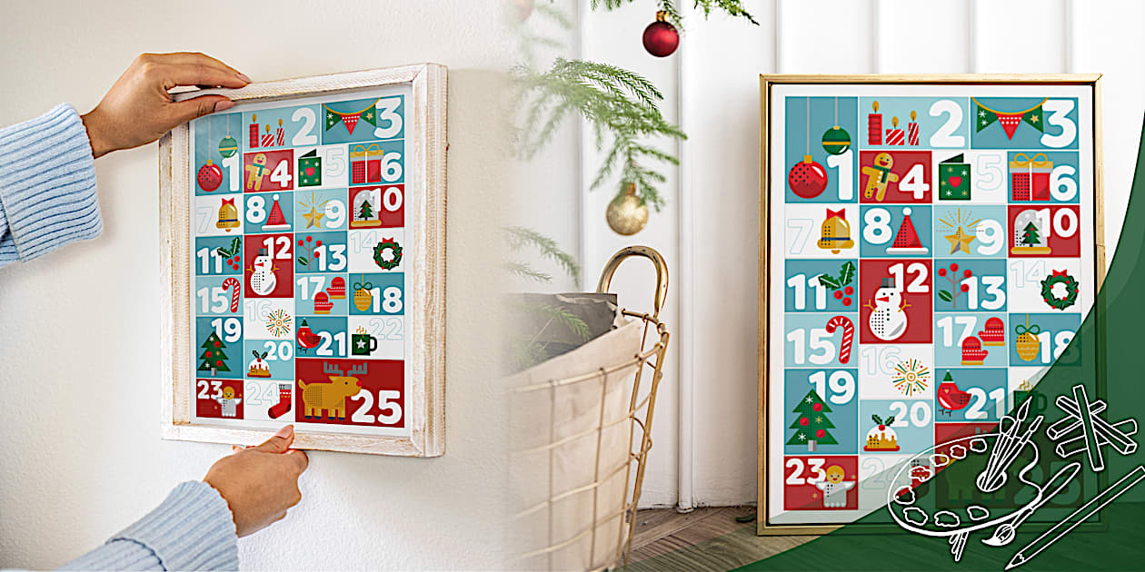 Christmas Icons Advent Calendar Poster | Twinkl Art Gallery