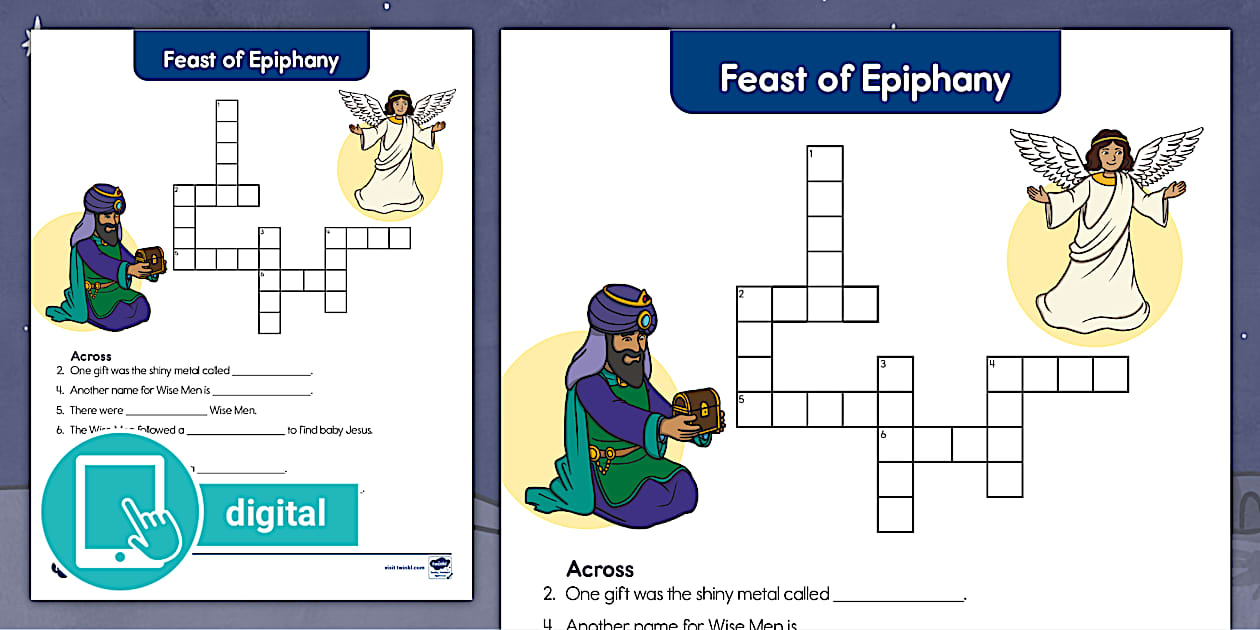 Feast of Epiphany Crossword (teacher made) - Twinkl