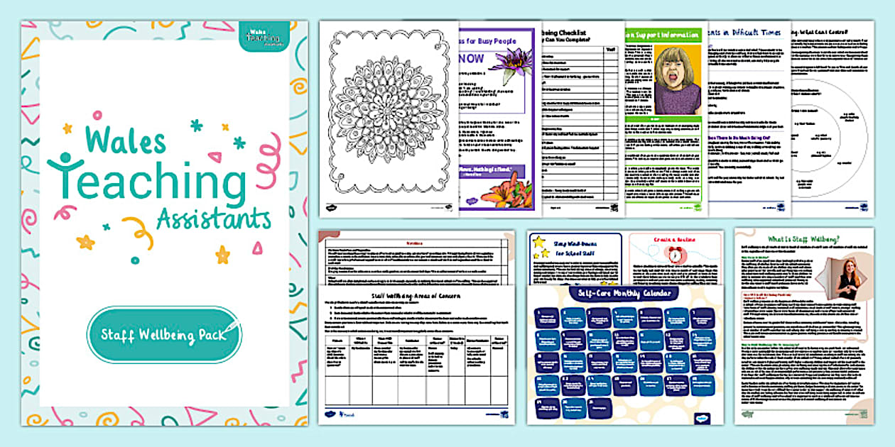 Wales Teaching Assistants: Staff Wellbeing Pack - Twinkl