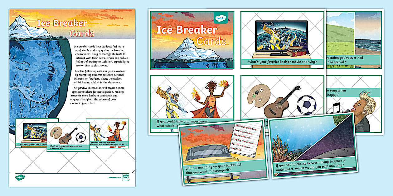 Icebreakers for Youth Cards (teacher made) - Twinkl