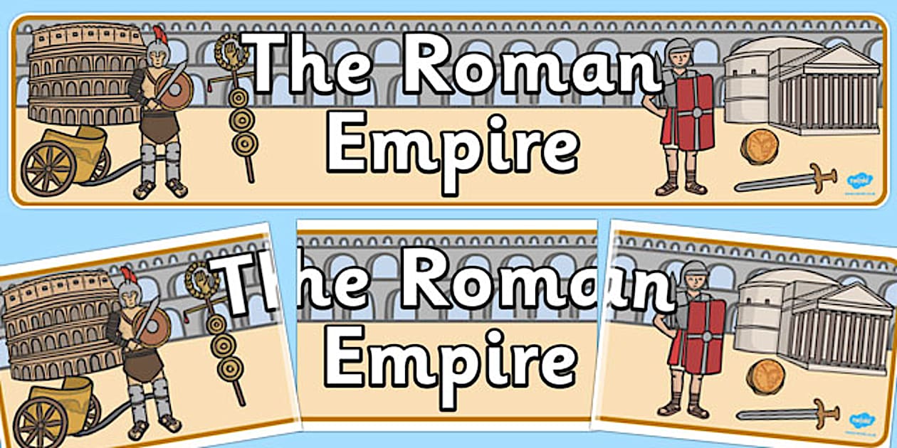 Cursive The Roman Empire Display Banner (teacher made)