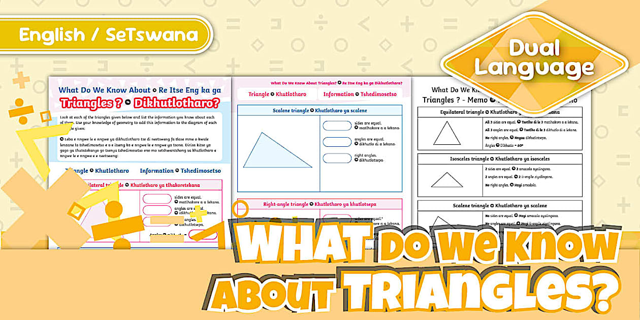 Grade 7 Maths - Term 2 - What Do We Know about Triangles? - Activity ...