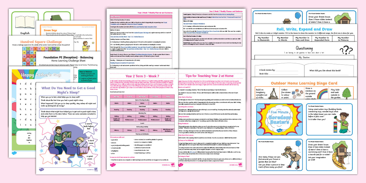 Year 2 Term 3 Week 7 Remote Home Learning Pack - Twinkl