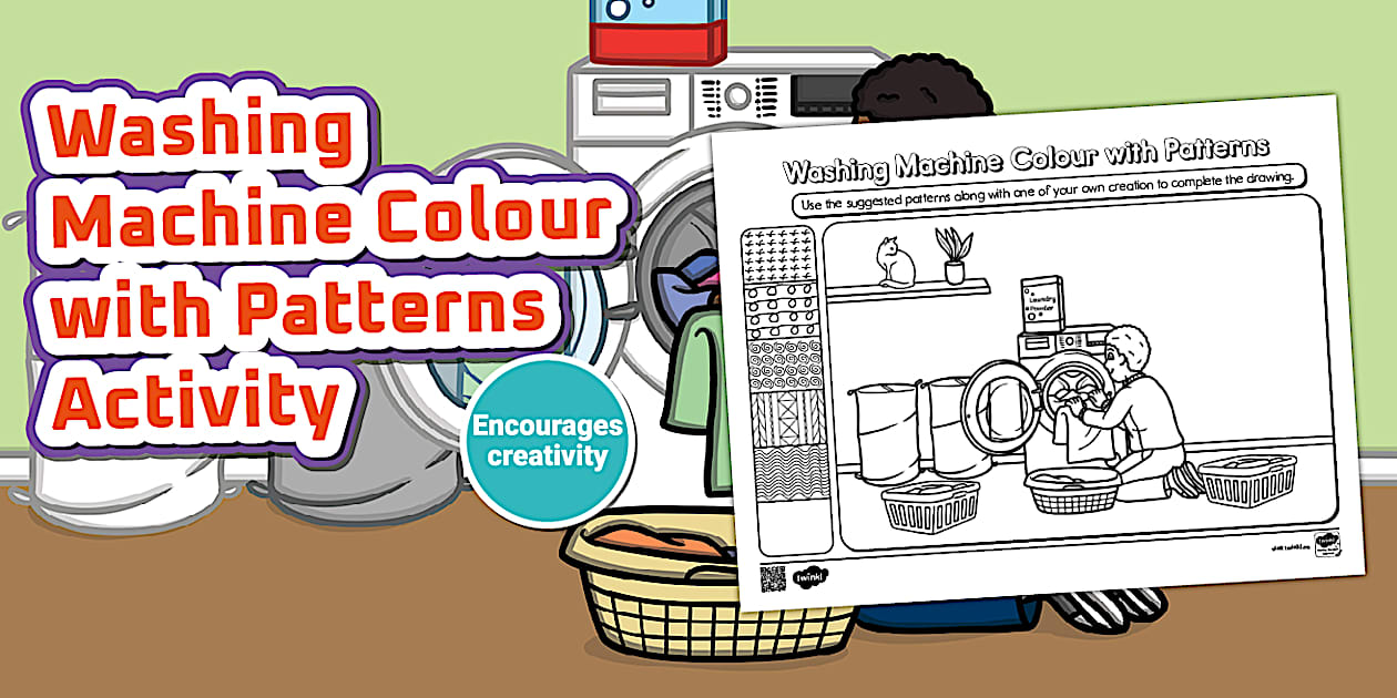 * NEW * Washing Machine Colour with Patterns Activity