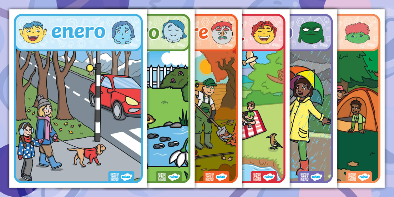 Meses del año - carteles (Hecho por educadores) - Twinkl