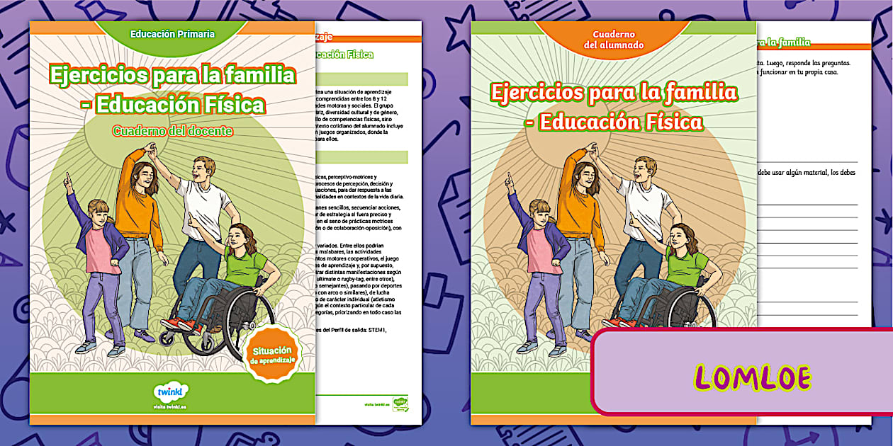 Situación de Aprendizaje: Ejercicios para la familia - Educación Física