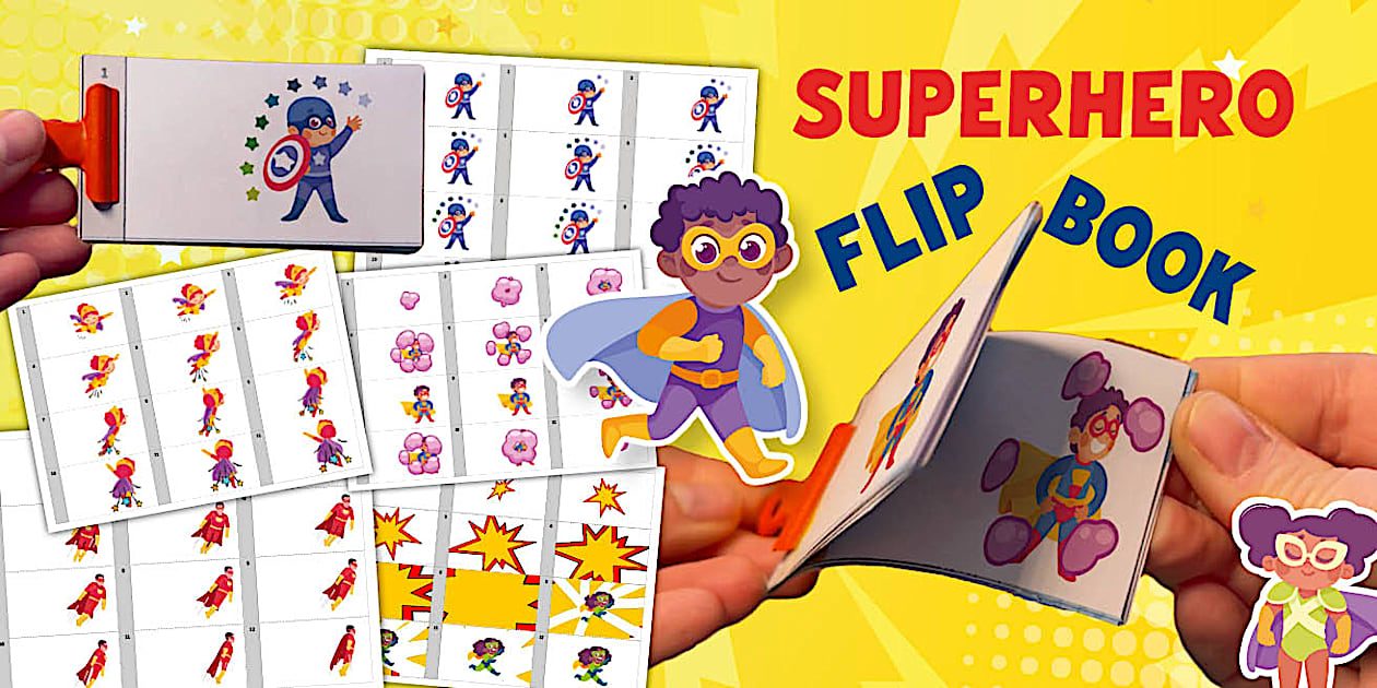 Superhero Flip Book