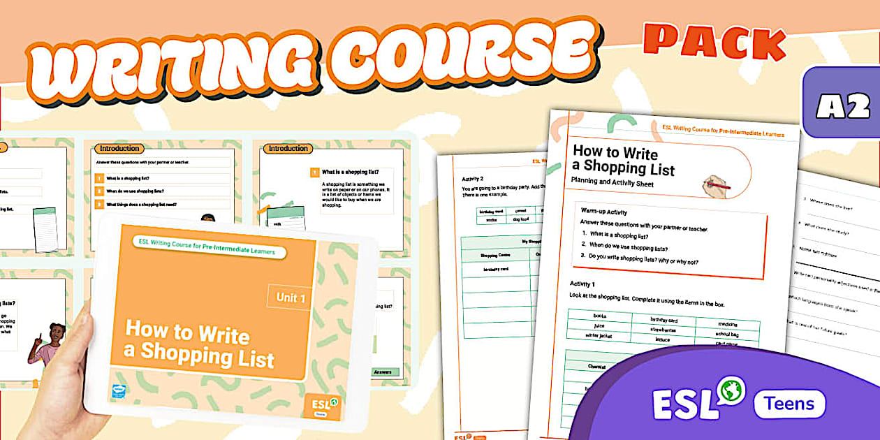 ESL Writing Course for Pre-intermediate
