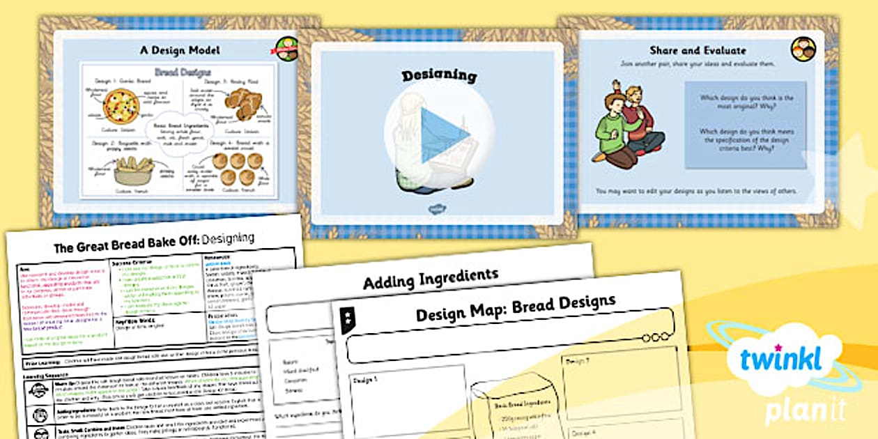 D&T: The Great Bread Bake Off: Designing LKS2 Lesson Pack 4