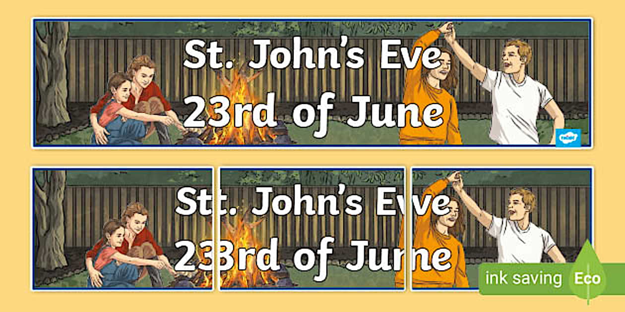 St. John's Eve Display Banner (teacher made) - Twinkl