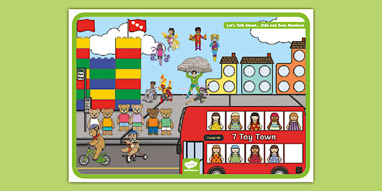 👉 Talk About Odd and Even Numbers Maths Poster - Twinkl