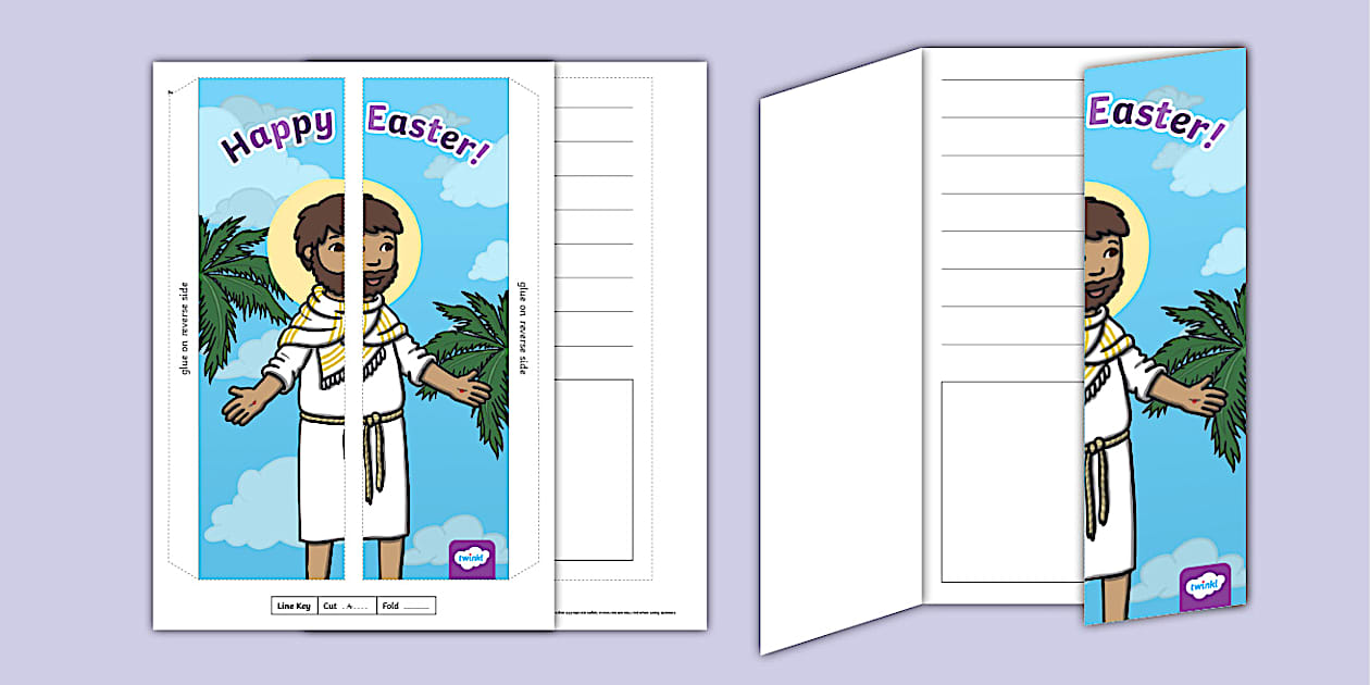 Happy Easter Folding Writing Template (teacher made)