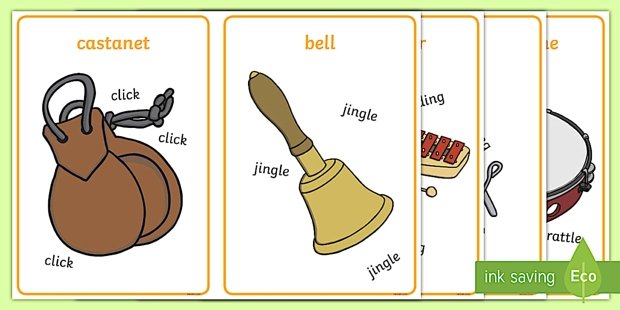 Pictures of Instruments Cards - Music Resources - Twinkl