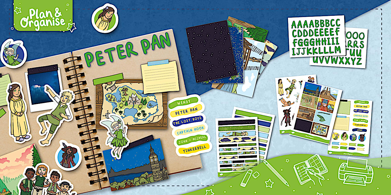 FREE! - Peter Pan | Printable Scrapbooking Kit - Twinkl