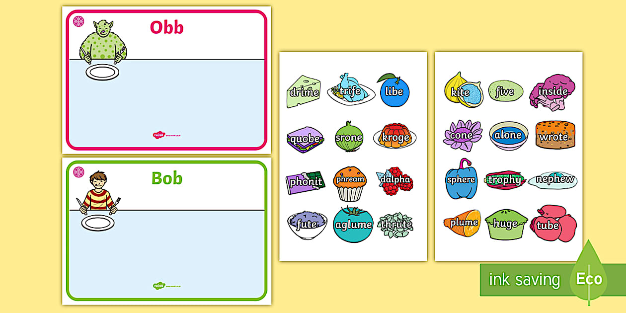 Middle East Obb and Bob Phase 5 Sorting Activity - Twinkl