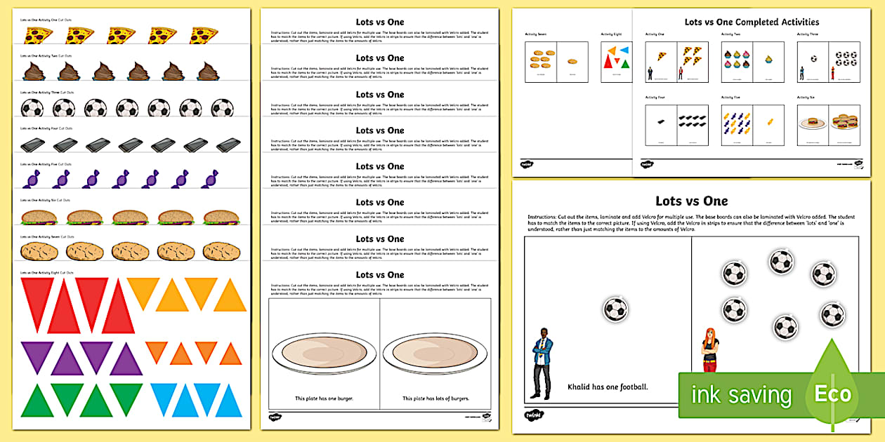 Editable Workstation Pack: Lots vs One Activity Pack