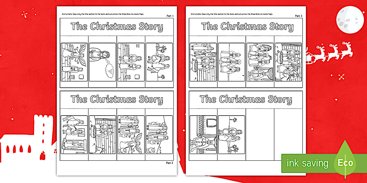 Creative Reading Of The Christmas Story: Flap Book Activity