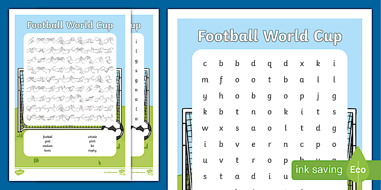 Auslan Football World Cup Word Search | Teaching Resources