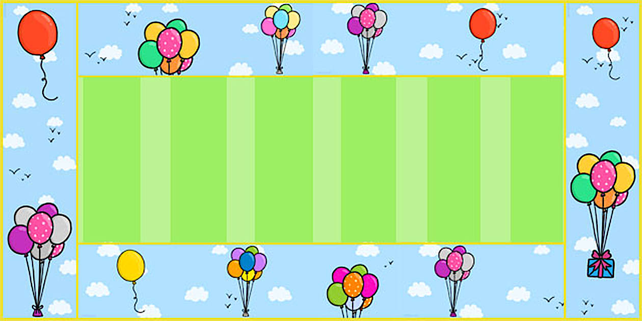 👉 Balloon Display Borders (Teacher-Made) - Twinkl