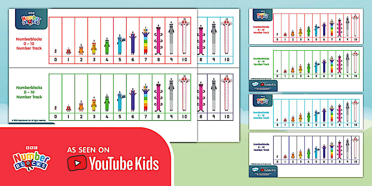 Numberblocks: 0 - 10 Number Track (teacher made) - Twinkl