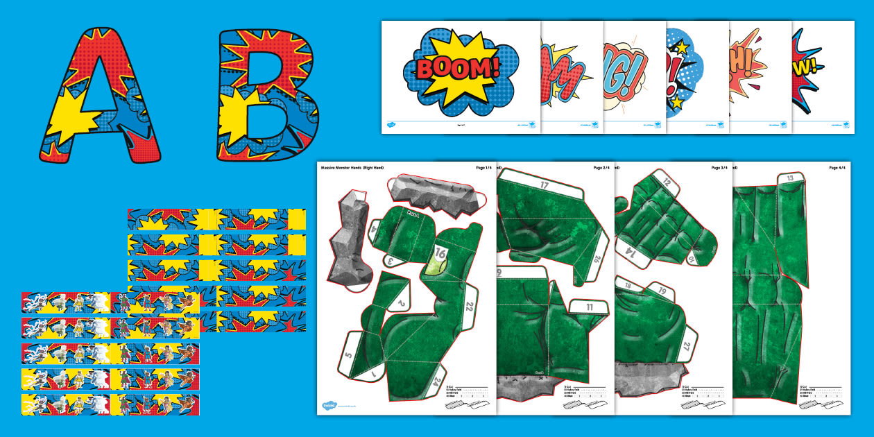 👉 Incredible Work Superhero Themed Display Pack - Twinkl