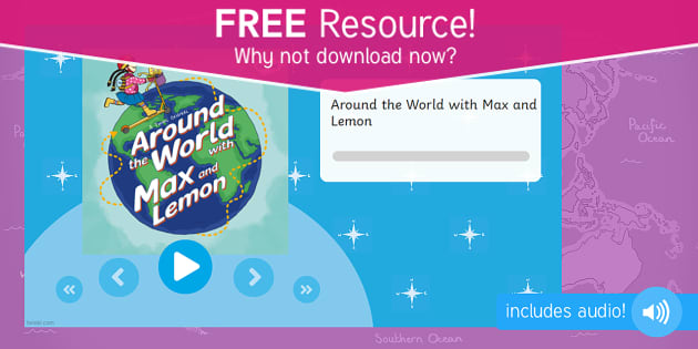 FREE! - Around the World with Max and Lemon Listen and Follow Audio