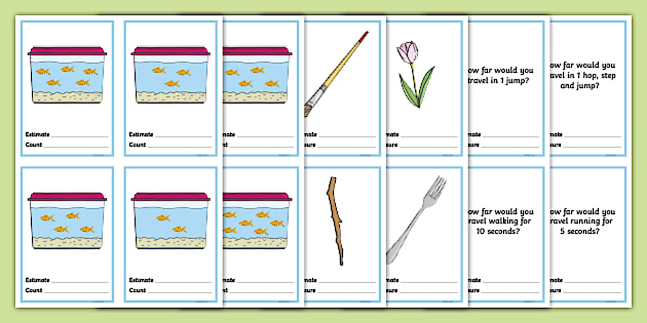 Estimating Dyscalculia Friendly Flashcards - Twinkl